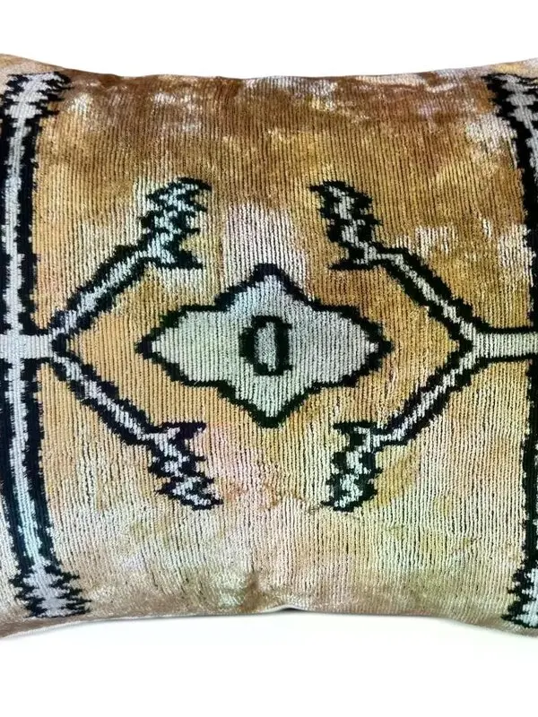 LES-OTTOMANS Patterned Cushion - Neutrals