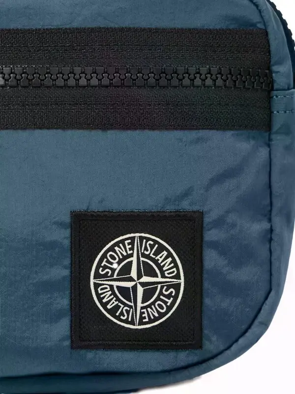Stone Island Zipped Belt Bag - Blue