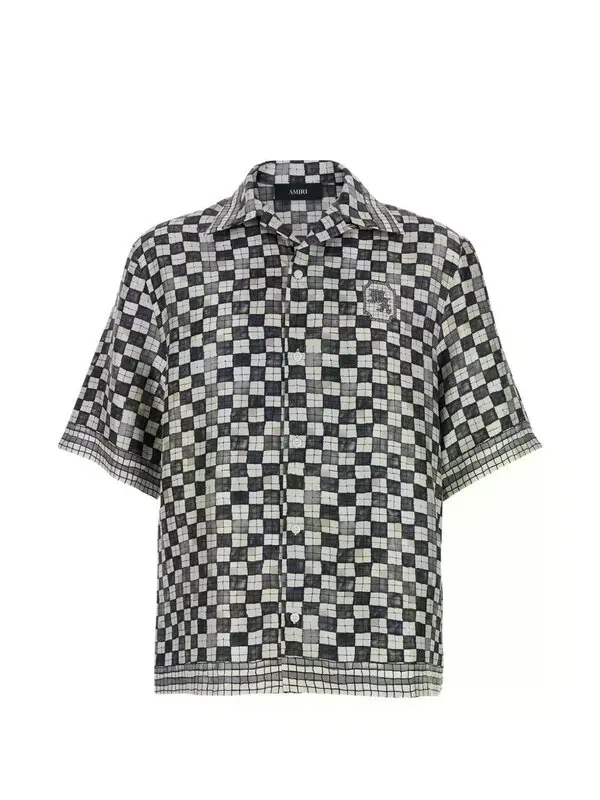 Amiri Checked Short-sleeve Shirt