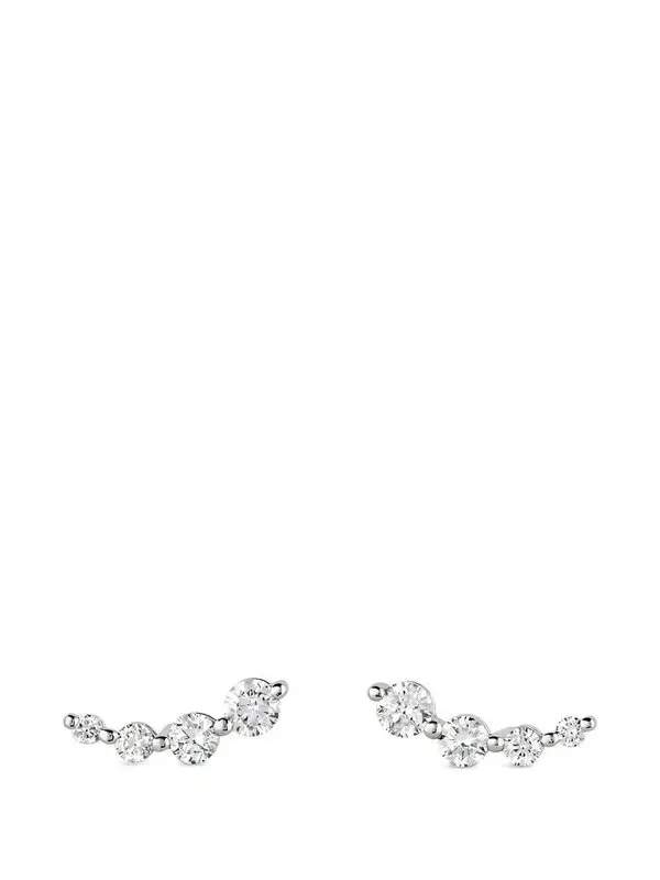 DINNY HALL Shuga Diamond Stud Earrings - Silver