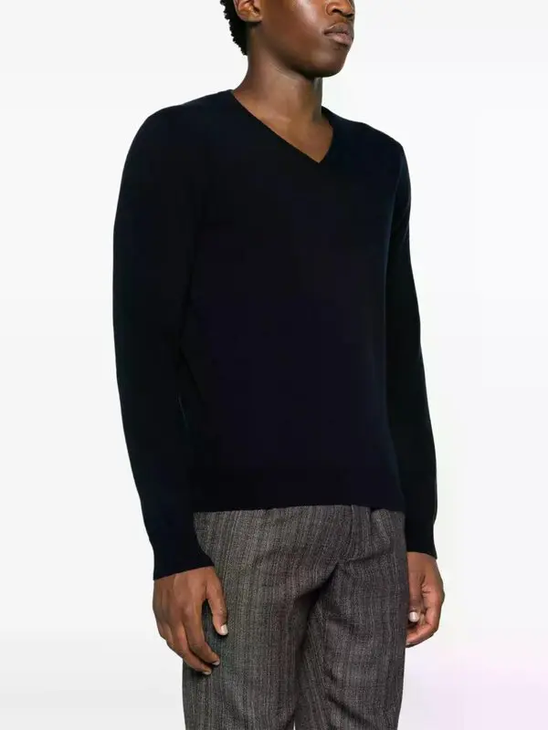 Malo Fine-knit Cashmere Jumper - Blue