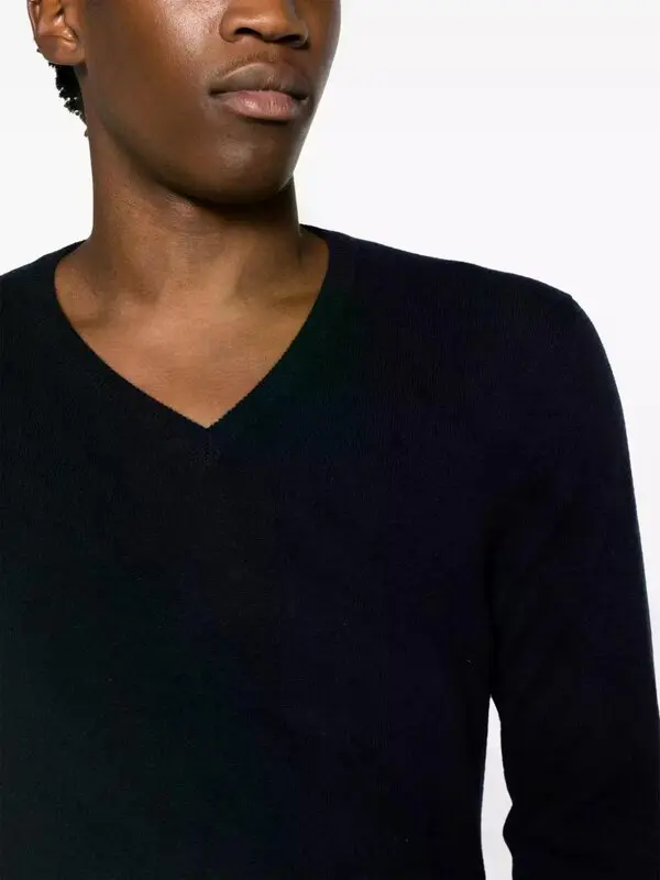 Malo Fine-knit Cashmere Jumper - Blue