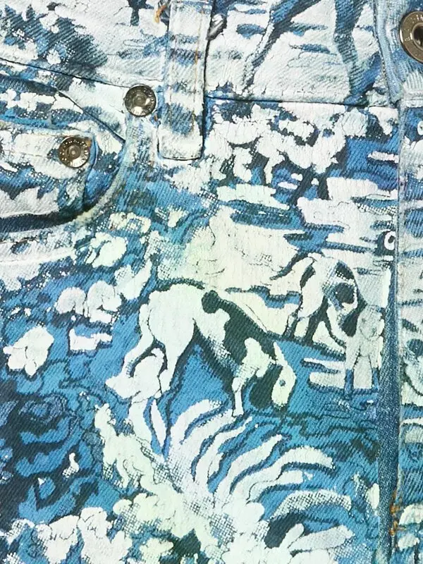 Off-White Tapestry Print Jeans