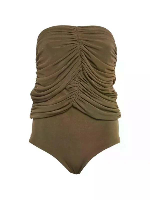 CHATS BY C.DAM Jersey Ruche Bodysuit
