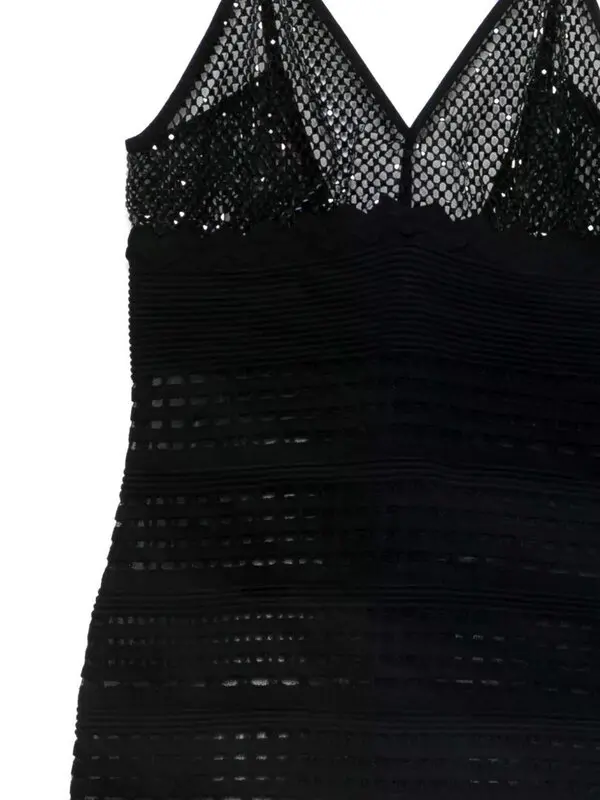 GENNY Sequin V-neck Dress