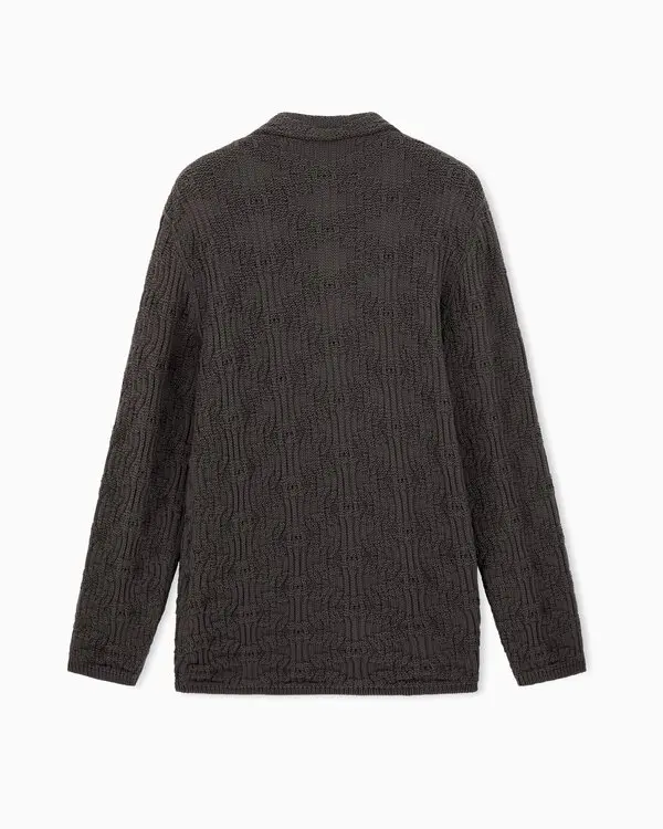 Giorgio Armani Cotton Blend Cardigan Jacket
