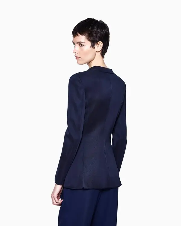 Giorgio Armani Silk Knit Double-breasted Jacket
