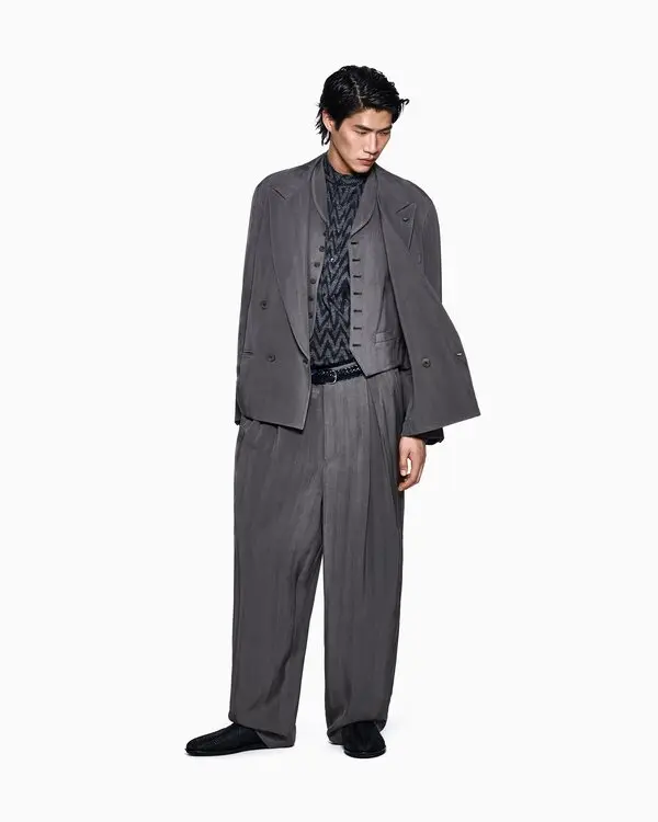 Giorgio Armani Single-breasted Viscose Waistcoat - Brown