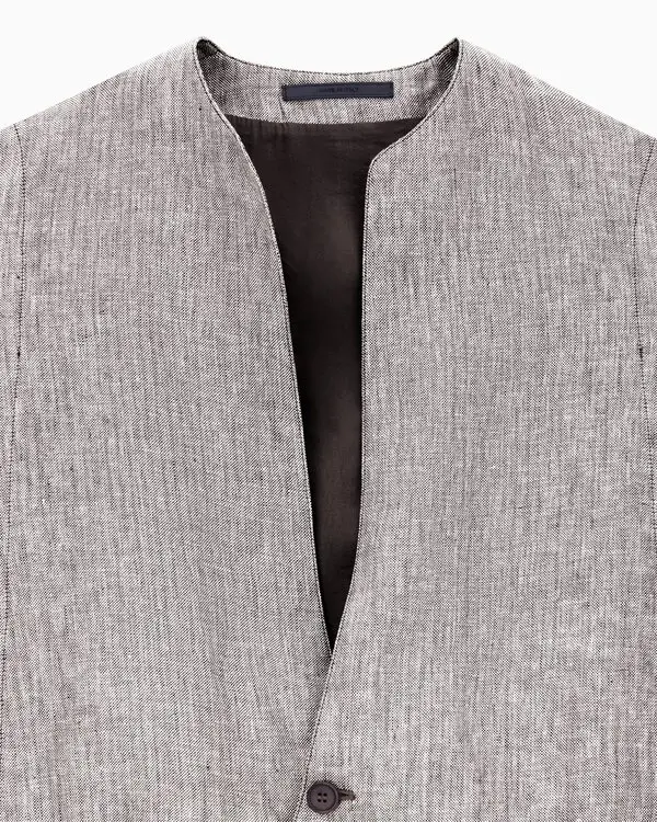 Giorgio Armani Mélange Linen Waistcoat
