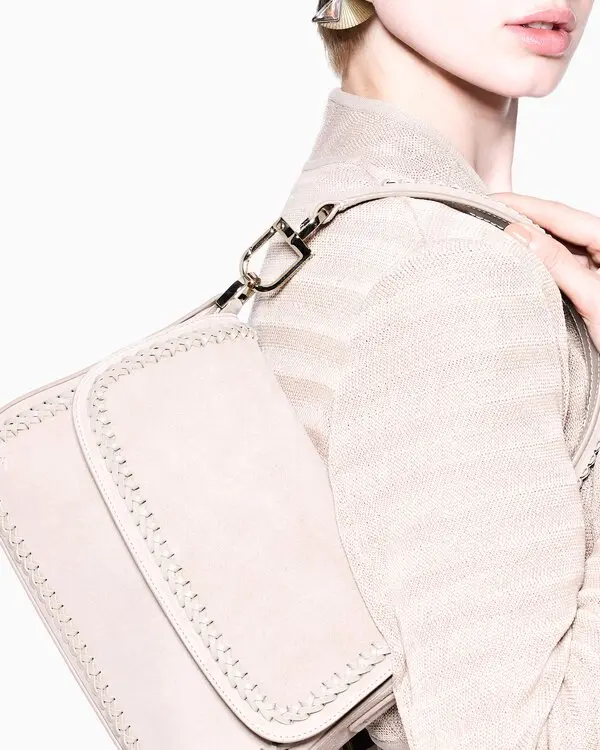 Giorgio Armani Ottoman-effect Viscose-blend Knit Jacket - Beige