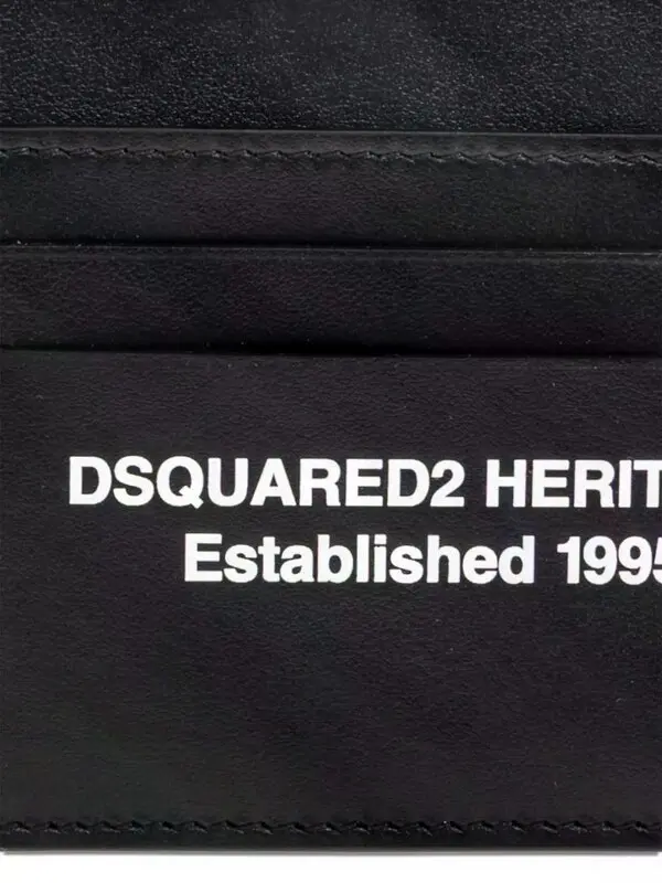 Dsquared2 Knotted Leather Cardholder