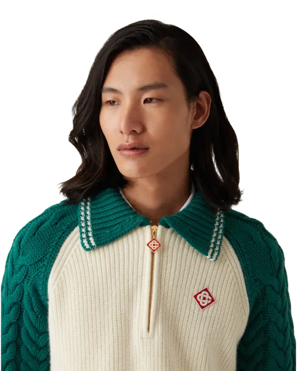 Casablanca Cashmere Cable Knit Jumper