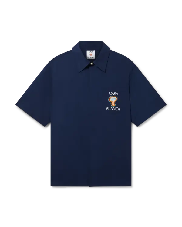 Casablanca Rainbow Mushroom Short Sleeve Shirt