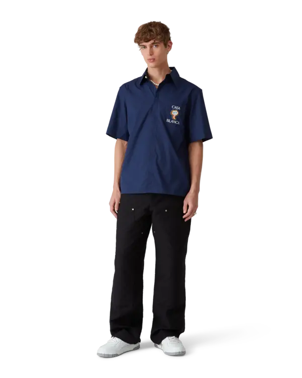Casablanca Rainbow Mushroom Short Sleeve Shirt