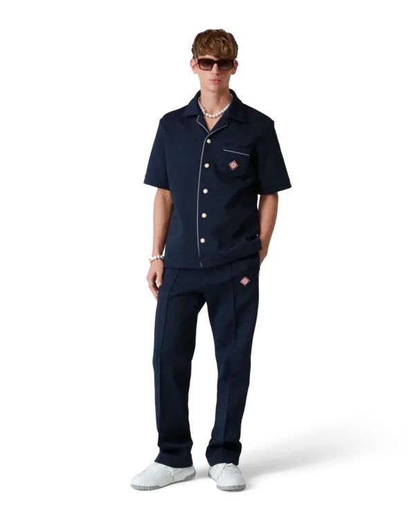 Casablanca Jacquard Monogram Short Sleeve Shirt