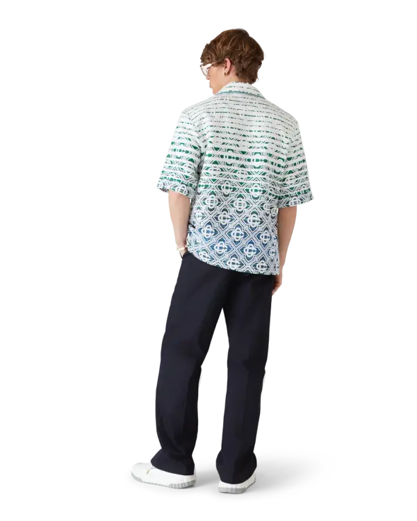 Casablanca Monogram Gradient Towelling Short Sleeve Shirt - Multicolor