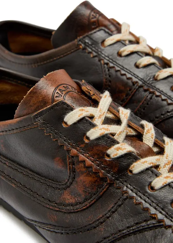 Dries Van Noten Dustin Panelled Leather Sneakers - Tan