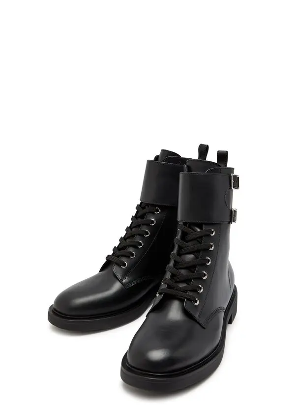 GIANVITO ROSSI Ripley Leather Ankle Boots