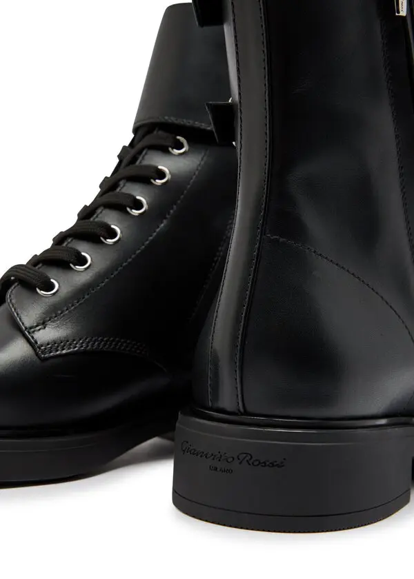 GIANVITO ROSSI Ripley Leather Ankle Boots