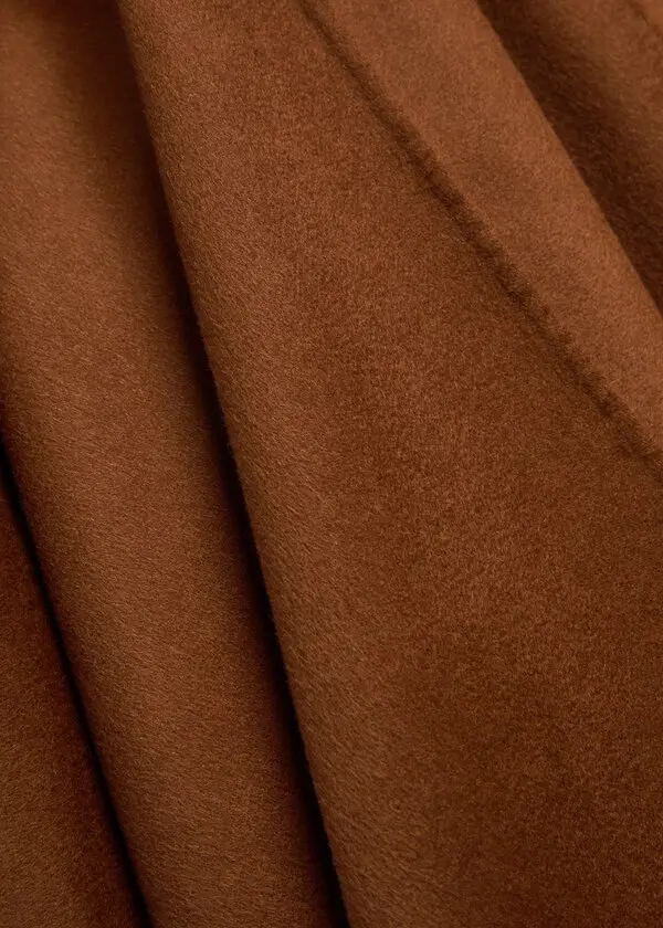 JOSEPH Cassidy Wool And Cashmere-blend Cape Coat - Rust