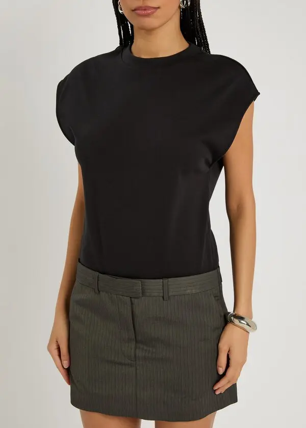 Acne Studios Elara Layered Cotton Mini Dress