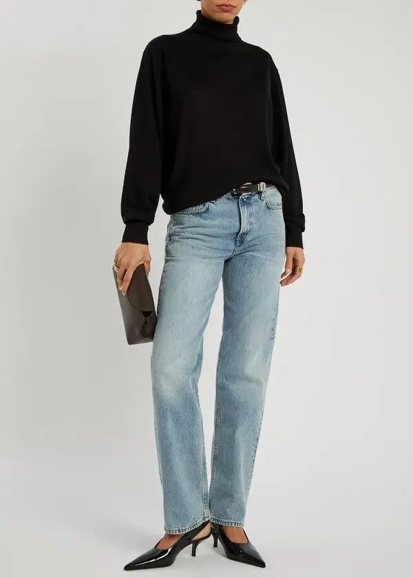TOTEME Turtle-neck Fine-knit Wool Jumper