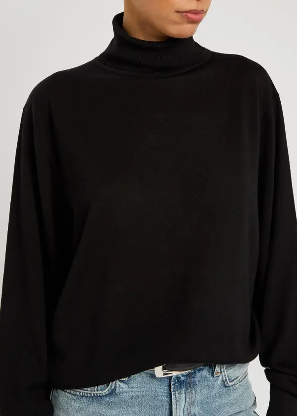 TOTEME Turtle-neck Fine-knit Wool Jumper