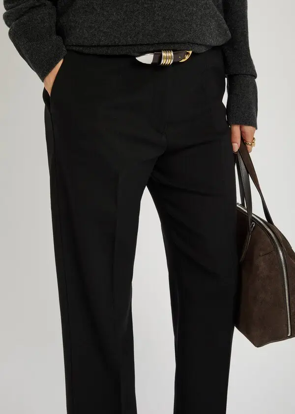 TOTEME Cropped Straight-leg Trousers