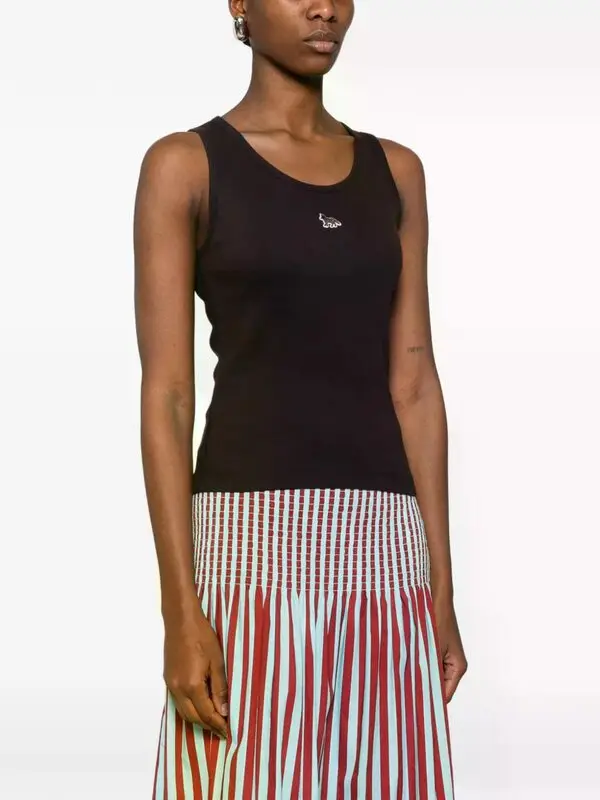 Maison Kitsuné Appliqué Top - Brown
