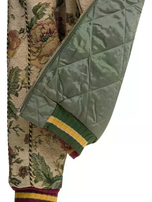 Kapital Floral Print Zip Coat