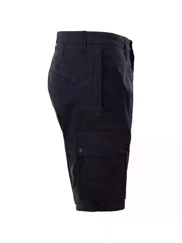 Stone Island Cargo Zip Pocket Bermuda Shorts - Blue