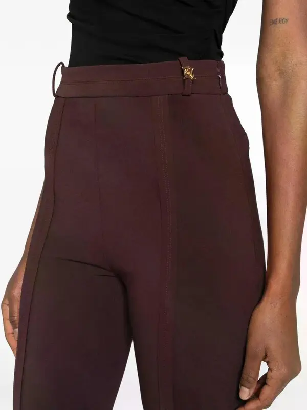 Elisabetta Franchi Crepe Flared Trousers