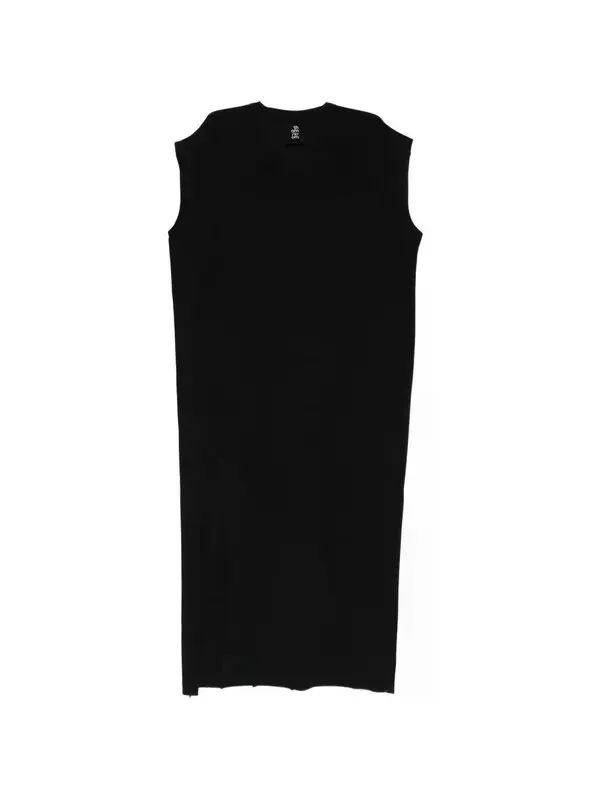 THOM KROM Side-slit Midi Dress - Black