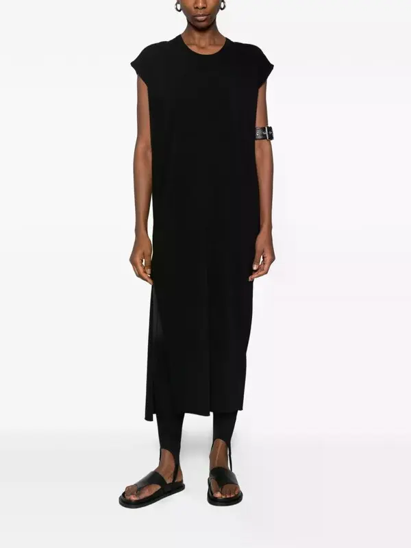 THOM KROM Side-slit Midi Dress - Black
