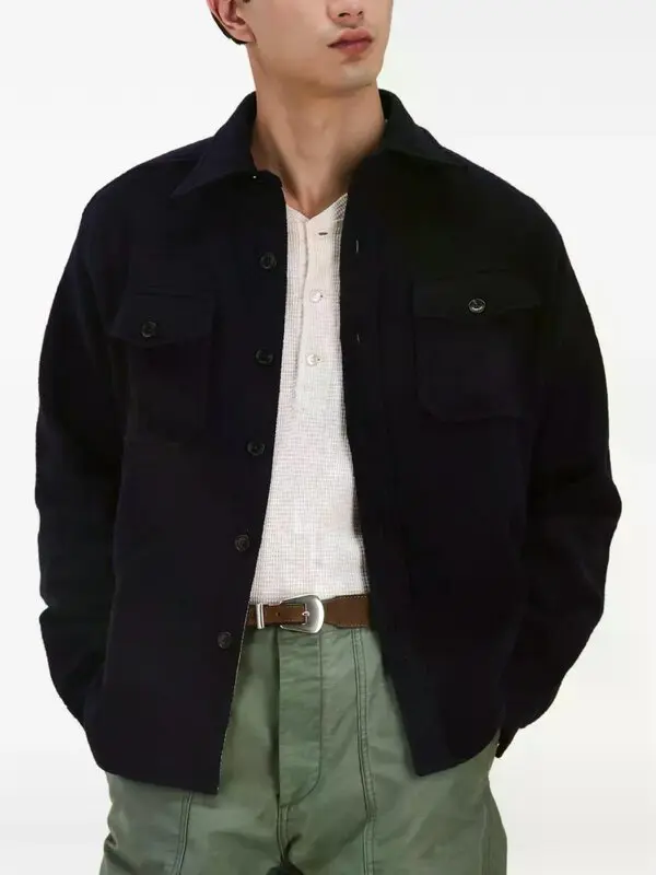FORTELA Brushed Front Pocket Overshirt