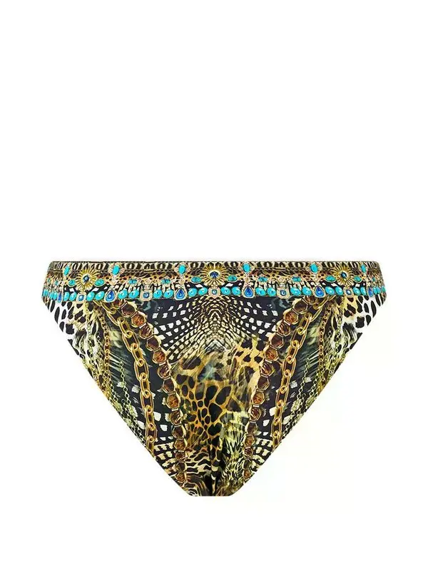 Camilla Crystal-embellished Bikini Bottom