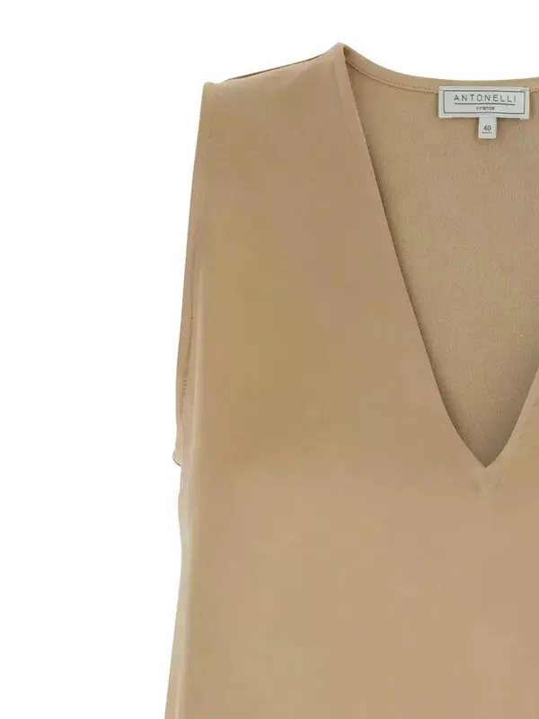 Antonelli Firenze V-neck Blouse - Neutrals