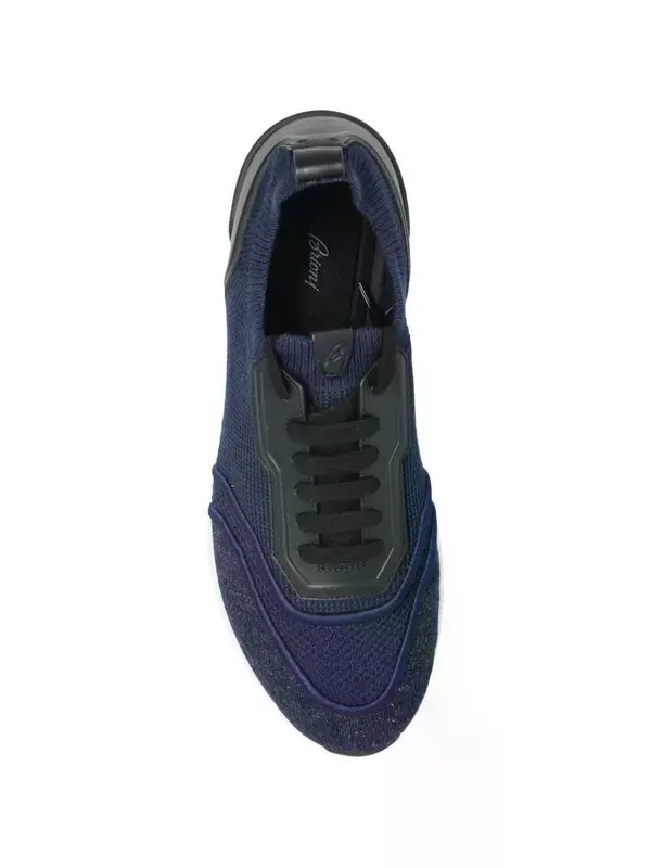 Brioni Panelled Sneakers - Blue