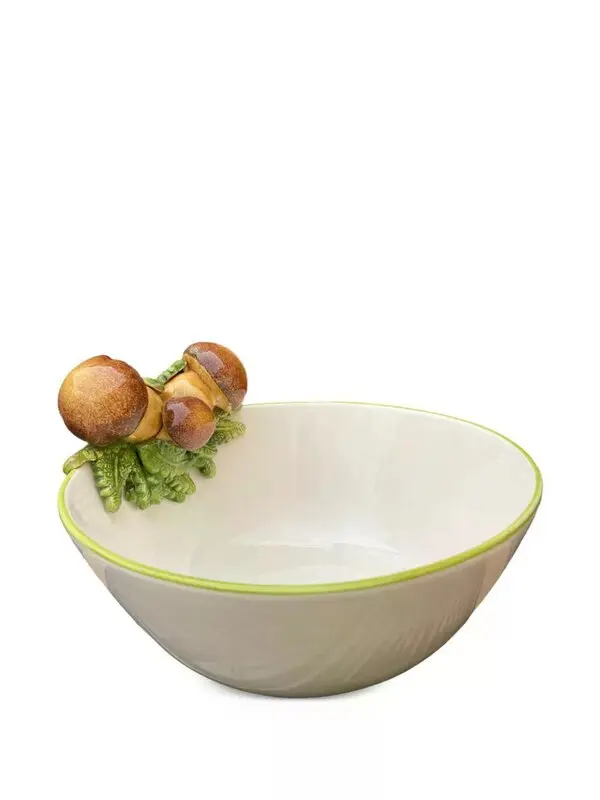 LES-OTTOMANS Hand-painted Ceramic Bowl - Neutrals