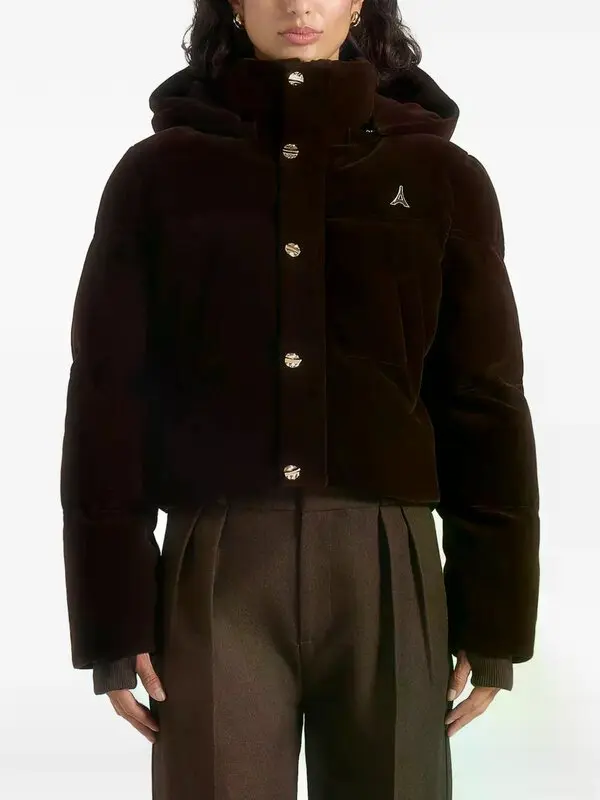 Manière De Voir Velvet Cropped Jacket