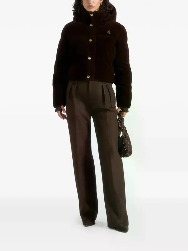 Manière De Voir Velvet Cropped Jacket