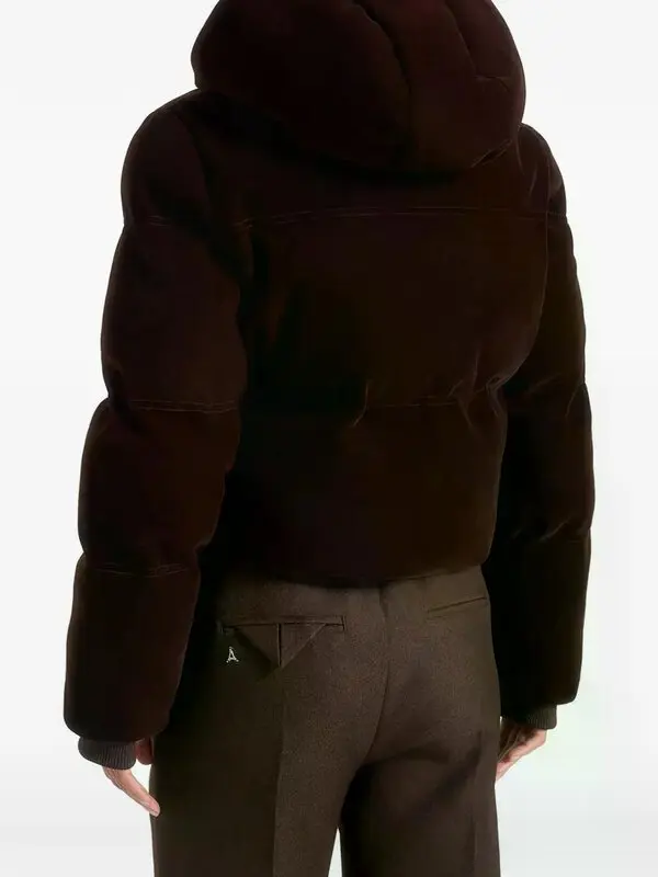 Manière De Voir Velvet Cropped Jacket