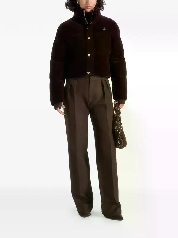 Manière De Voir Velvet Cropped Jacket