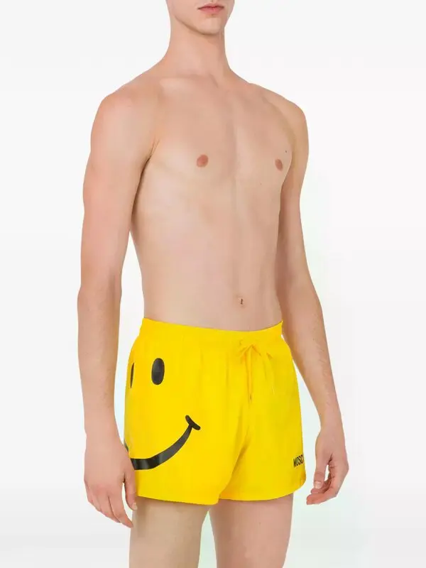 Moschino Smiley-print Swim Shorts