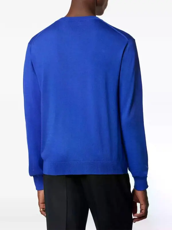 Versace Button V-neck Sweater