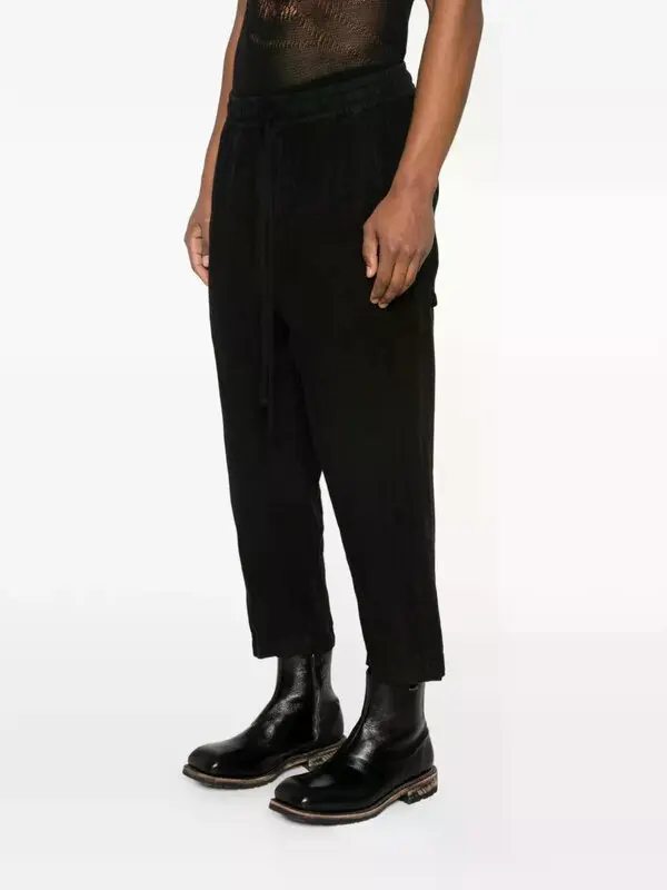 THOM KROM Drawstring Cropped Trousers
