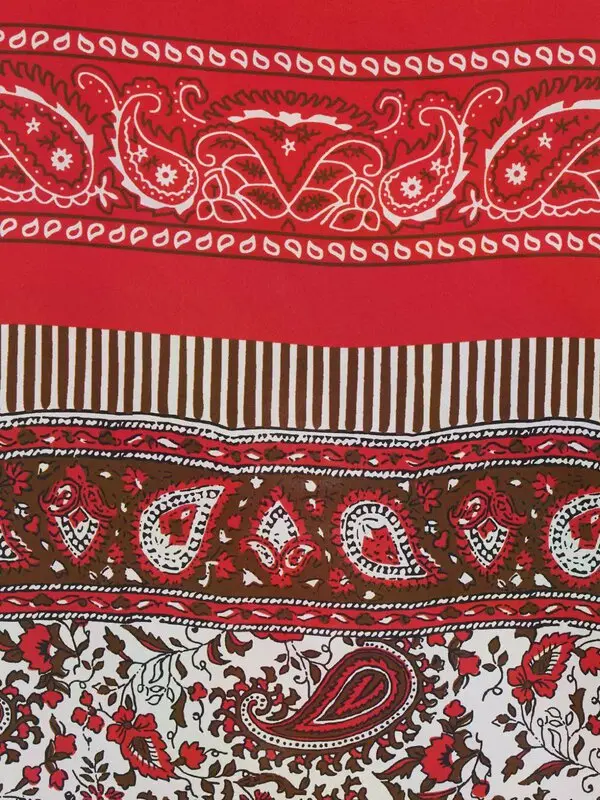 P.a.r.o.s.h Paisley-pattern V-neck Midi Dress