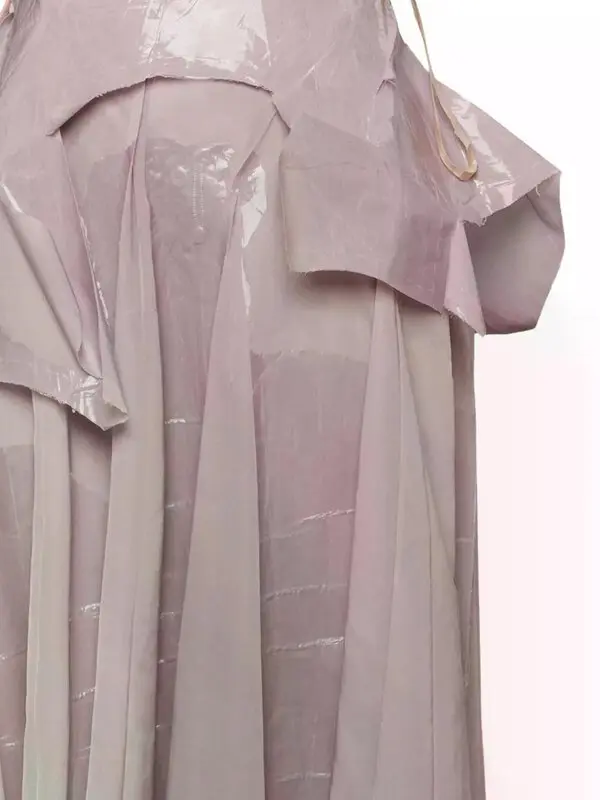MAISON MARGIELA Ruffled Laminated Midi Skirt