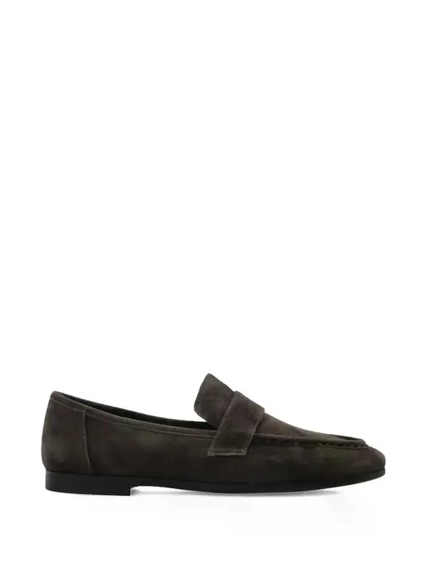 BLACK SUEDE STUDIO Arrow Suede Loafers - Brown