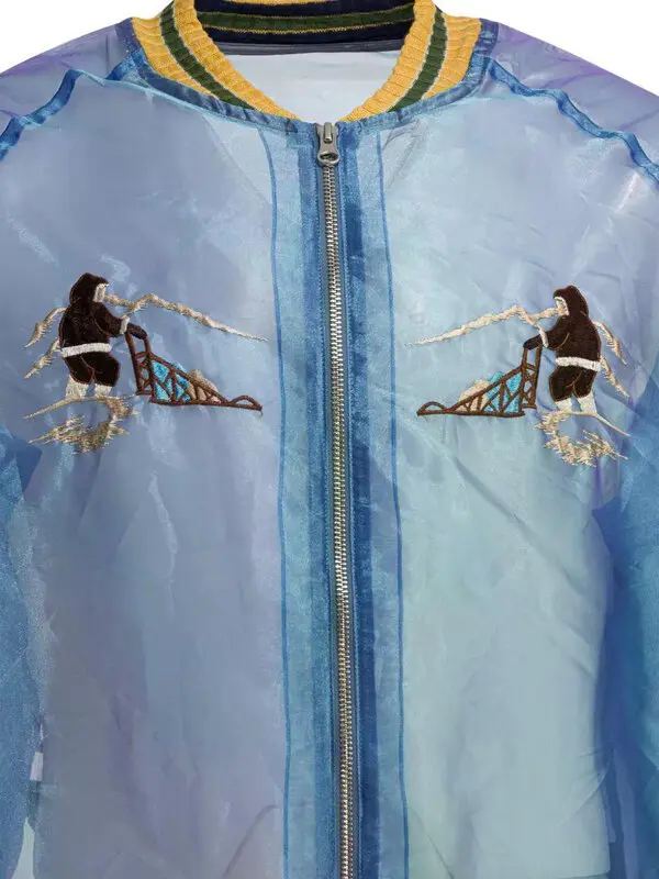 Kapital Embroidered Bomber Jacket - Blue